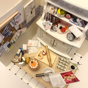 Miniature Handmade Baking Kitchen Diorama Book End - Made to Order - Etsy