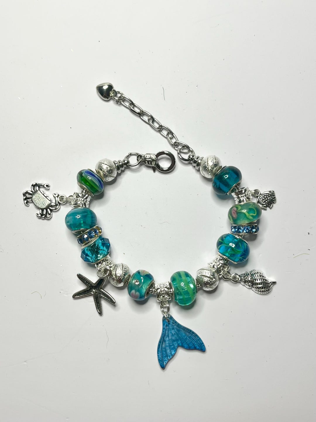 Little Mermaid Themed Charm Bracelets - Etsy