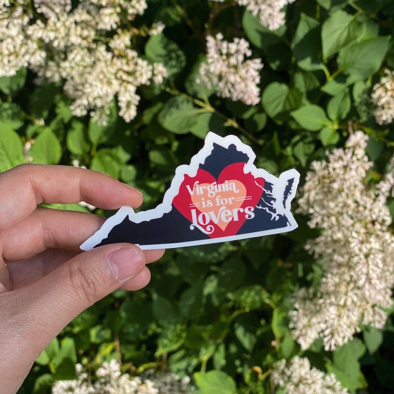 VA is for Lovers Vinyl Sticker Multiple Color Options Love - Etsy