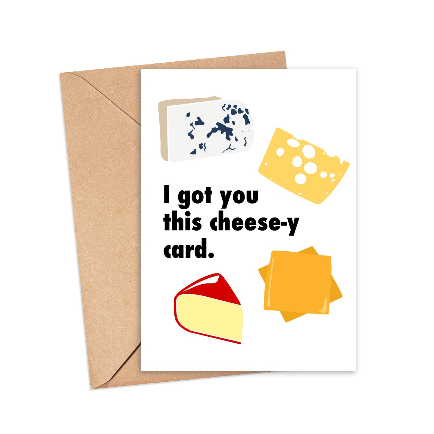 Cheese-y A2 Greeting Card, Funny Cards, Greeting Card - Etsy