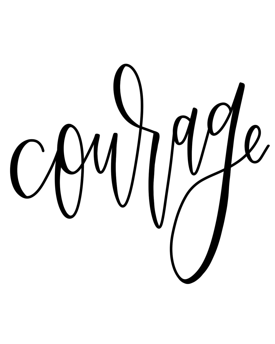 Courage // a Word for You - Etsy