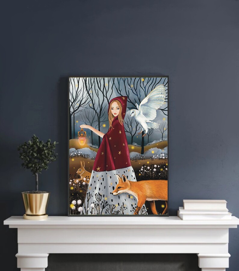 A4 A5 Limited Edition Print Forest Fantasy Art Print Poster - Etsy UK