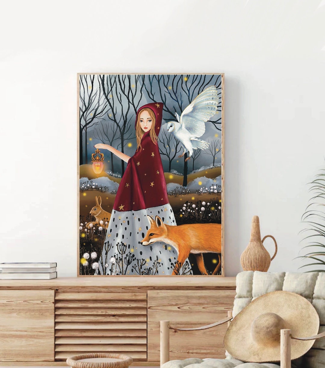 A2 A3 Large Forest Fantasy Art Print Poster | Enchanted Art Print ...