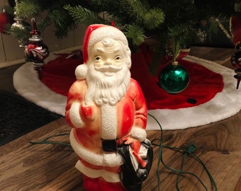 Light up Santas | Etsy