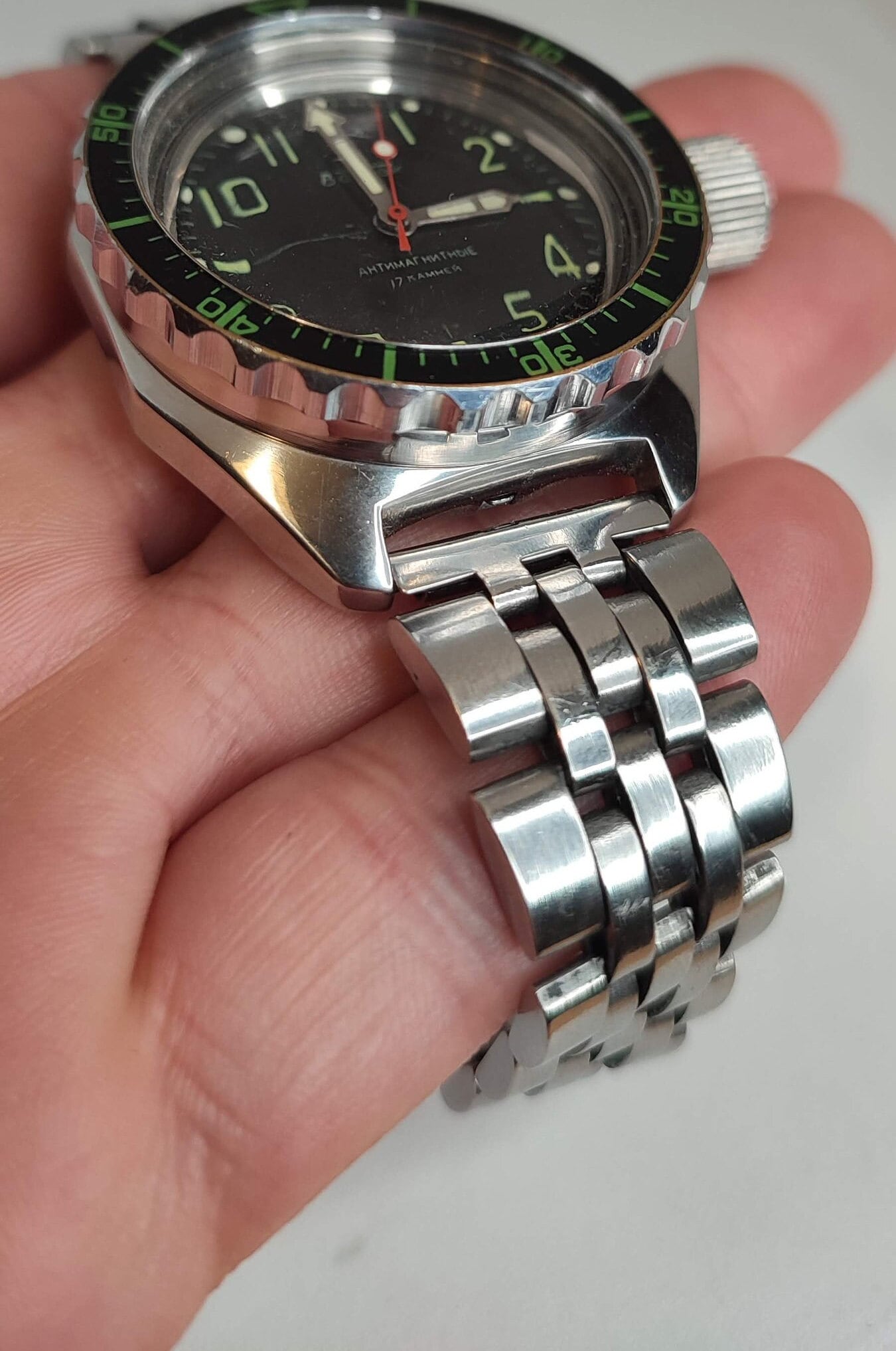 Vintage Vostok Watch Amphibian Black Dial Custom 2409А - Etsy