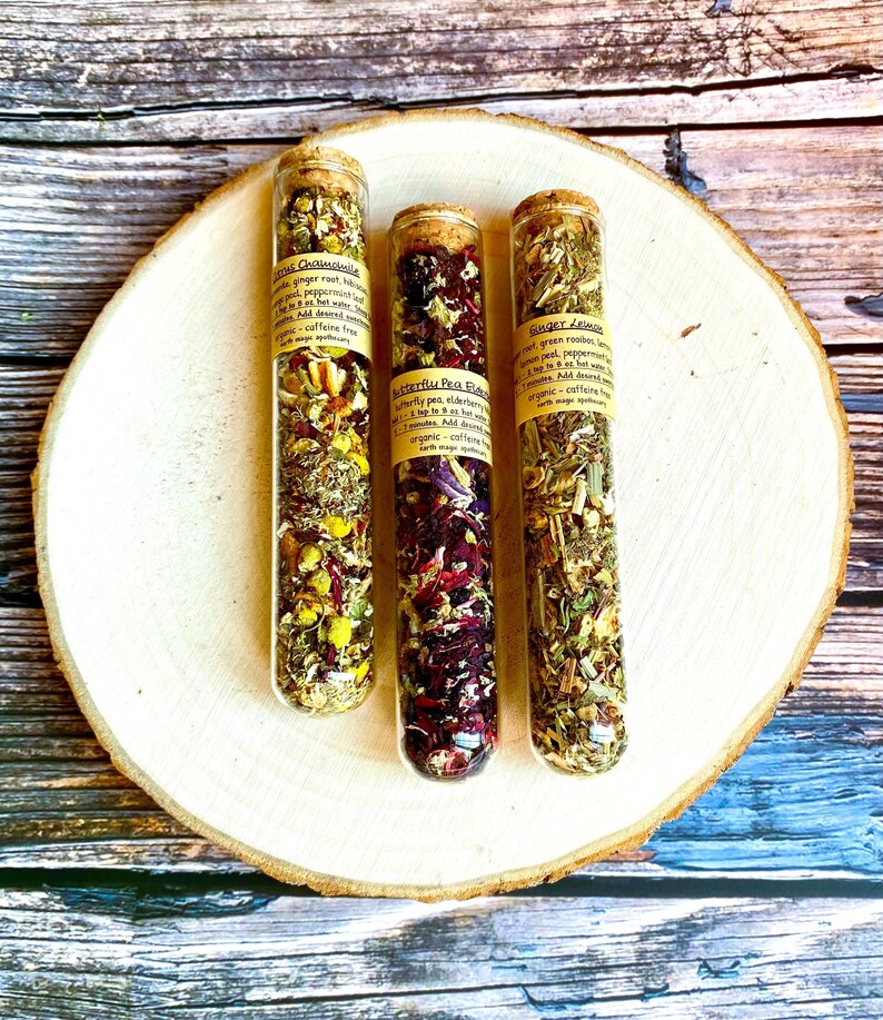 3 Loose Leaf Sampler Tea Box Gift Set Organic Herbal Calming Relaxing ...