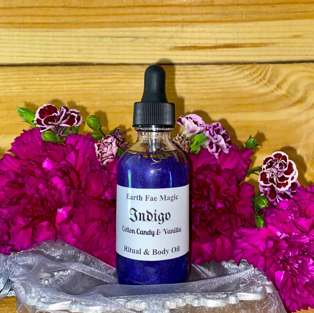 Indigo Ritual Oil, Indigo Ray Energy Oil, Indigo Chakra Anointing Oil ...