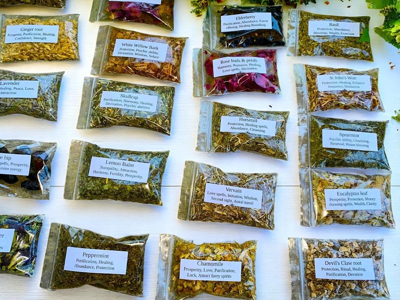 Apothecary Box Kit Beginner Advanced 20-25-30 Herb Bags Natural ...