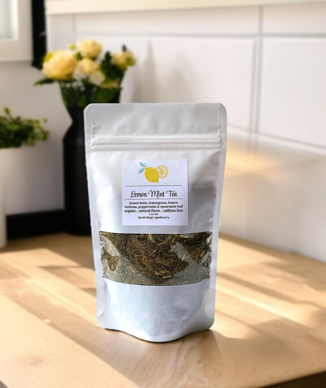 Organic Lemon Mint Tea Lemon Balm Lemongrass Herbal Infusion - Etsy