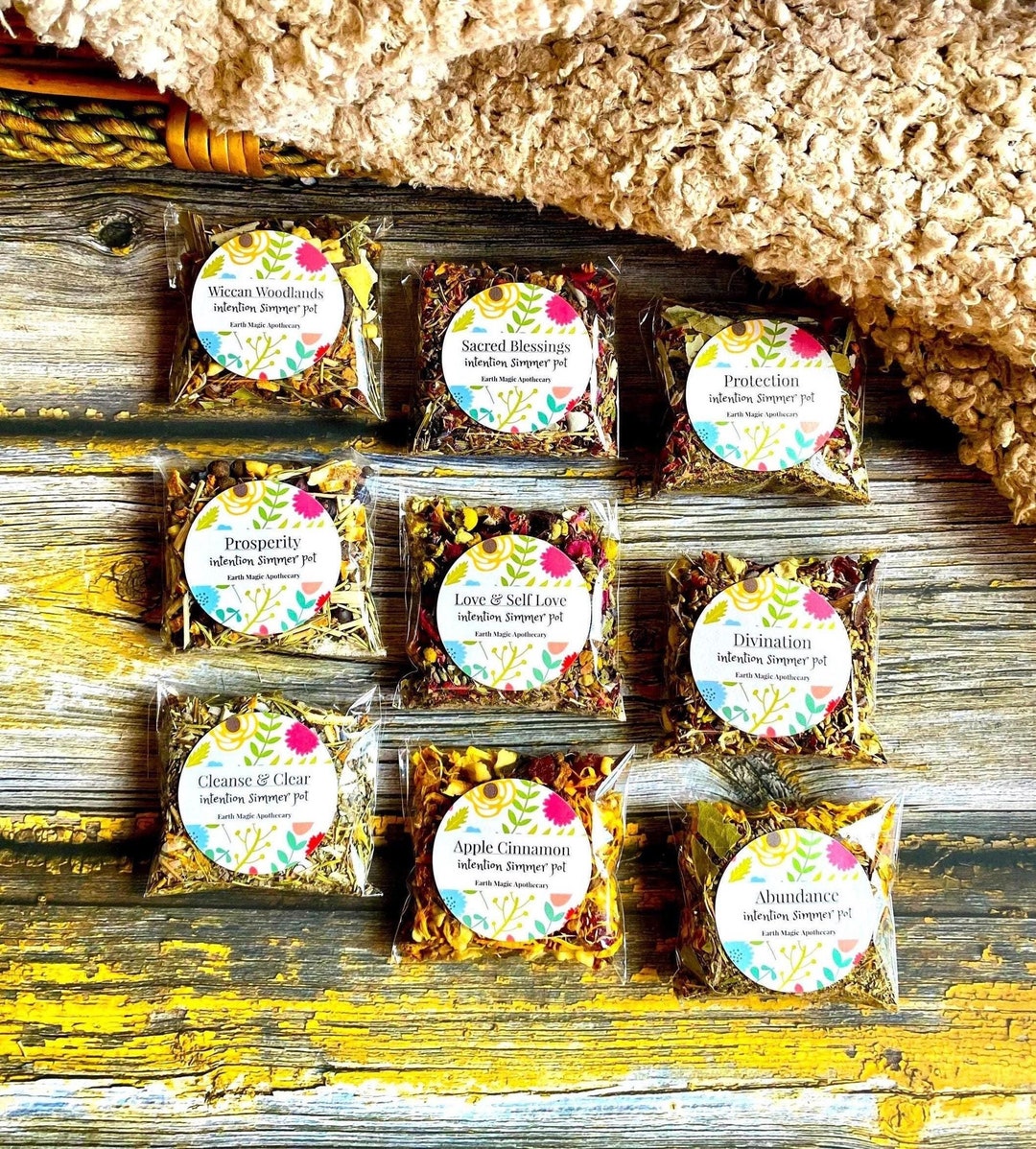 Intention Simmer Pot Mini Kits Herbal Infusion Simmering Stovetop ...