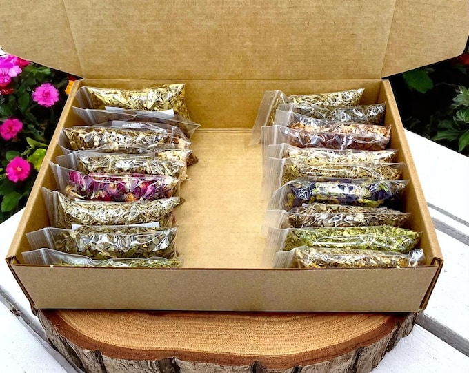 Apothecary Box Kit Beginner Advanced 20-25-30 Herb Bags Natural ...
