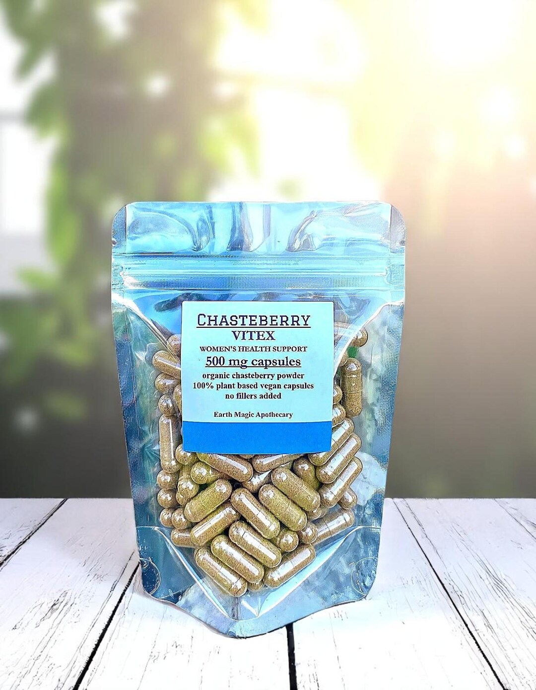 Chasteberry Vitex Capsules Organic Women's Health Supplements Made ...