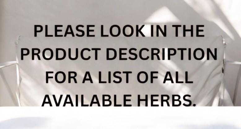 Starter to Advanced Herb Pack - 15 Herb Bag Set Custom Apothecary Kit ...