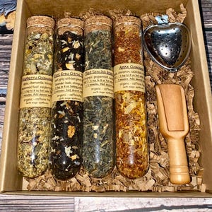 Tea Sampler Gift Box Set 4 Loose Leaf Earl Grey Sencha Tea Apple ...