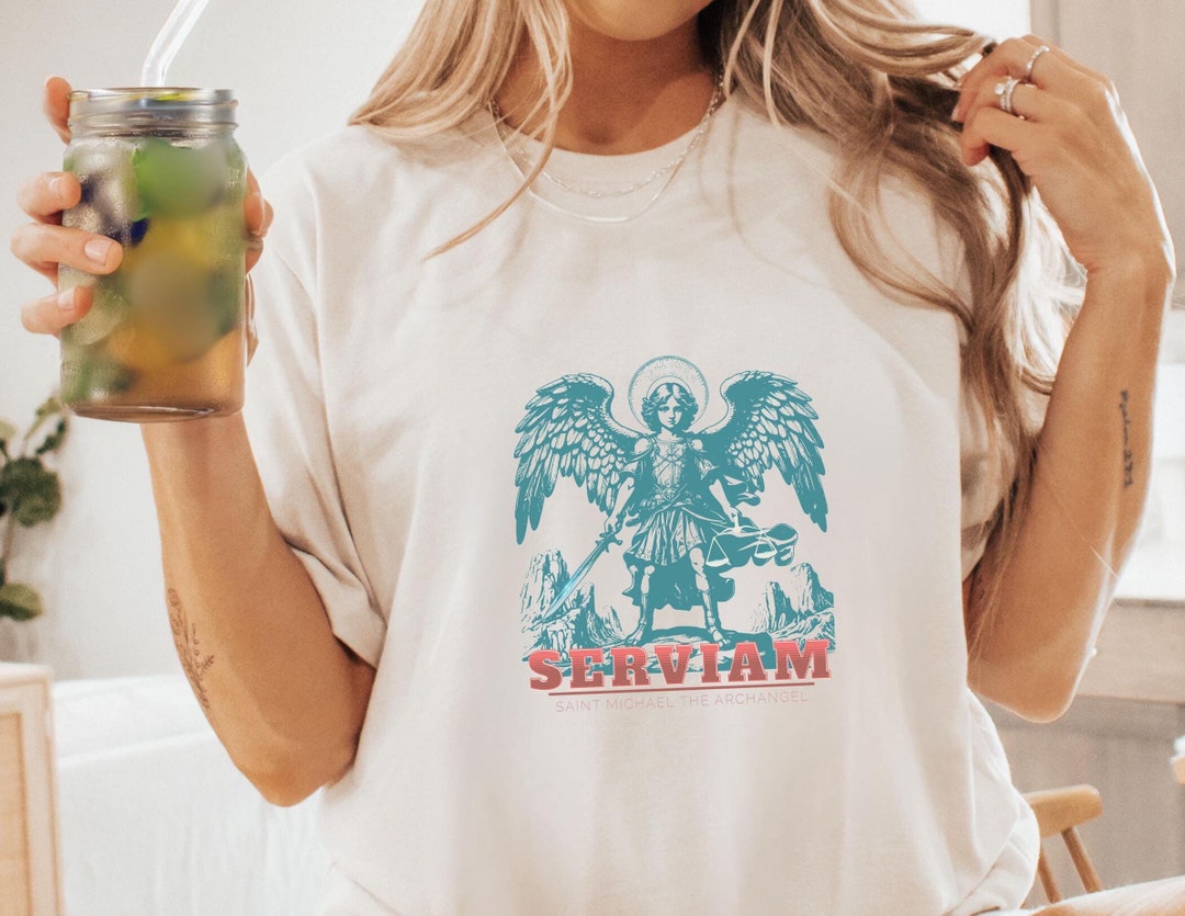Serviam "i Will Serve" Catholic Women's Tee St. Michael the Archangel ...