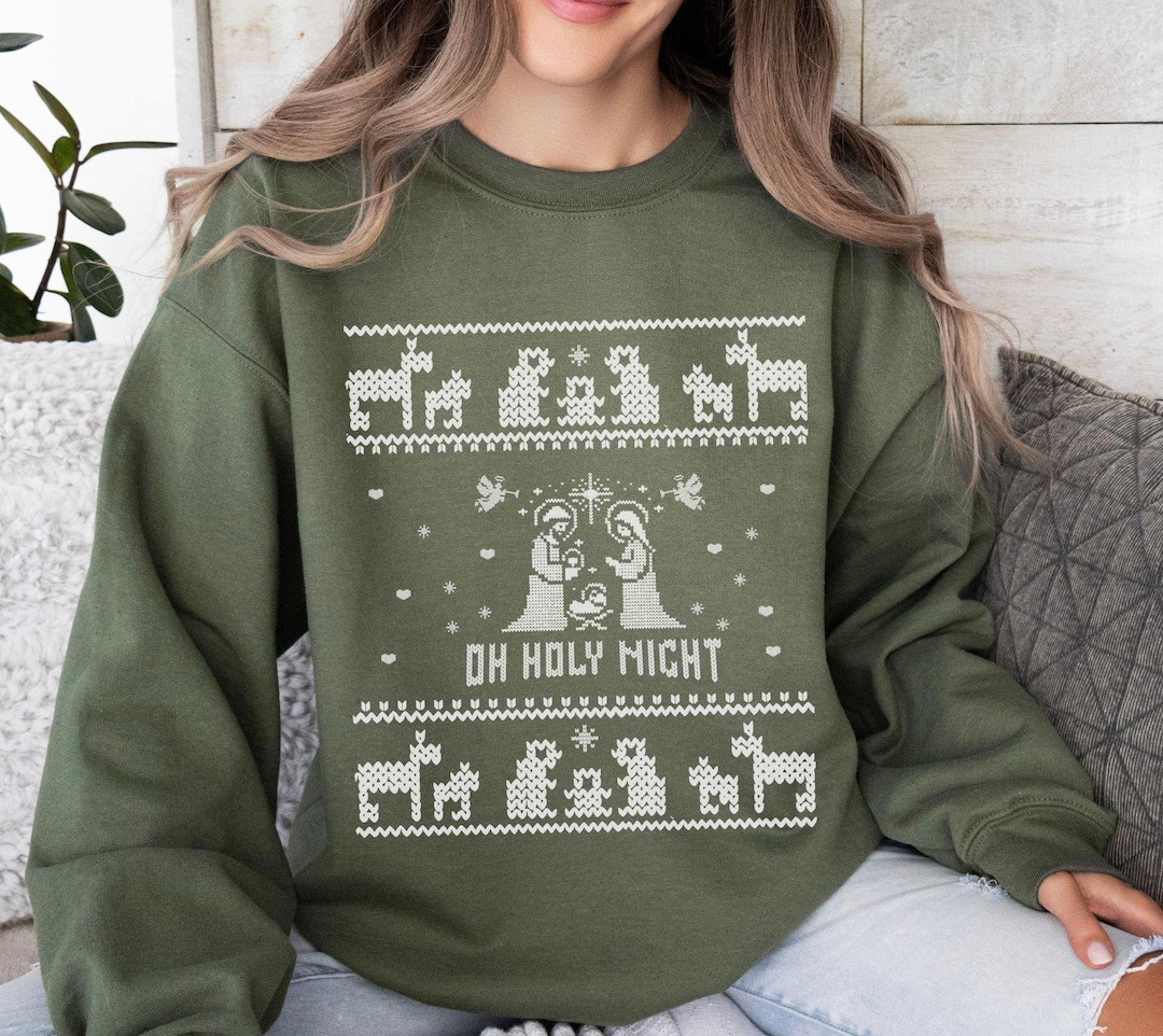 Nativity Scene Sweater, Christian Christmas Sweatshirt, Christmas ...