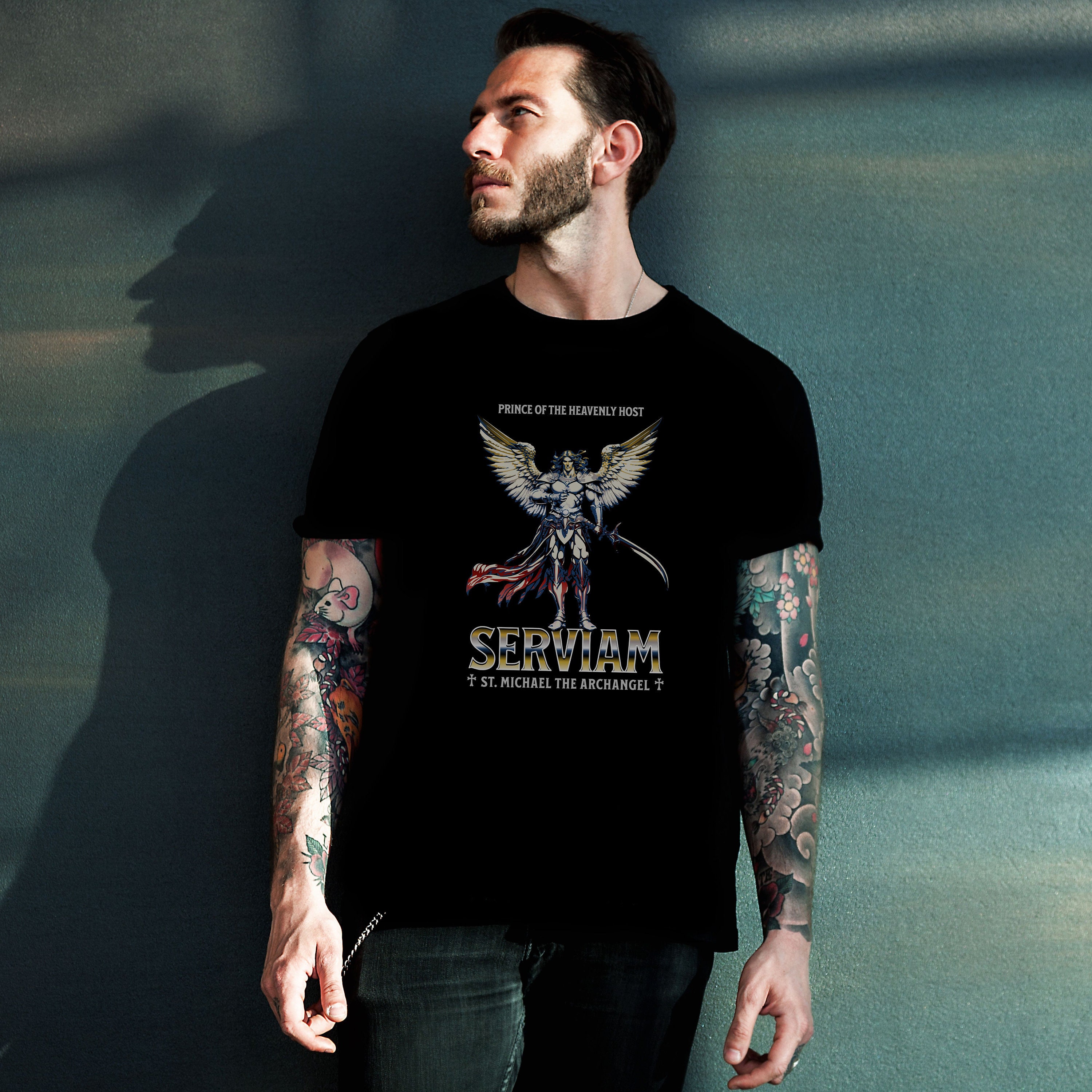 Saint Michael the Archangel Catholic Shirt Heavenly Protection and ...