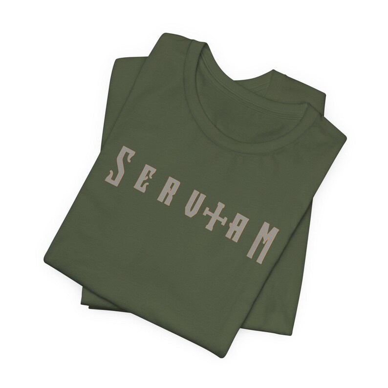 Serviam "i Will Serve" Christian T-shirt, Cross Shirt, Christian Gifts ...