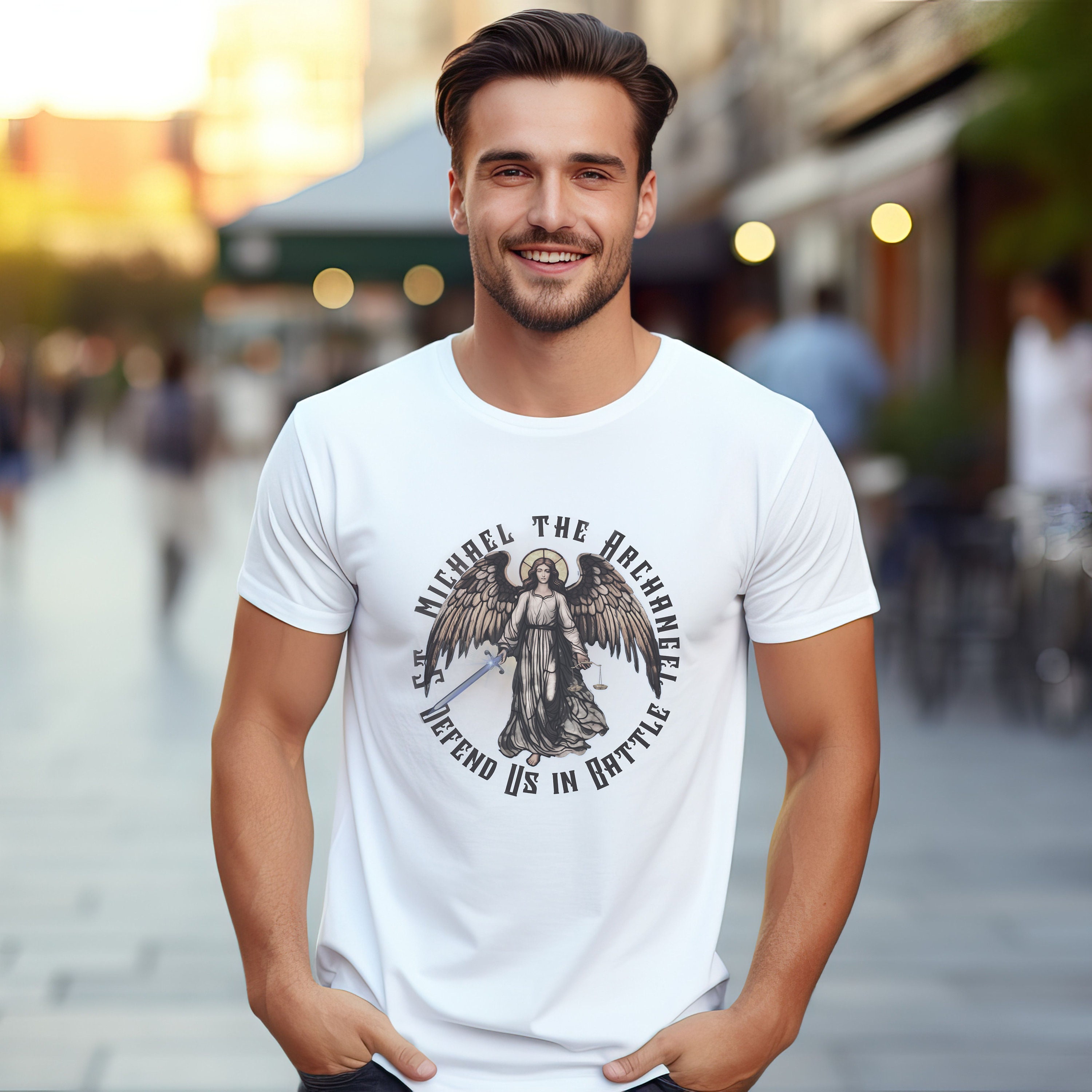 St. Michael the Archangel Shirt, Catholic Shirt, Traditional Catholic ...