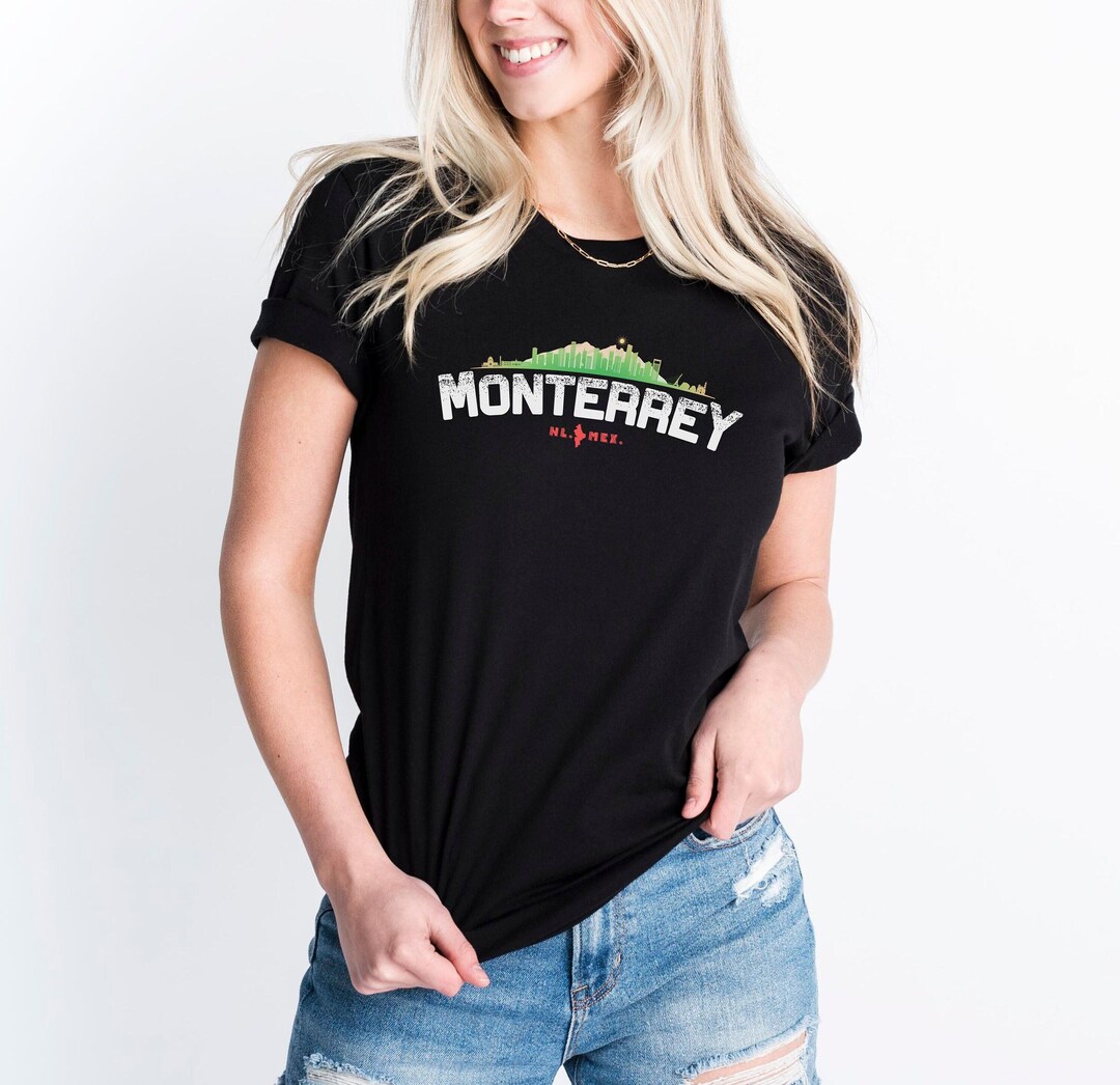 Monterrey Skyline Shirt Nuevo Leon Map Shirt Monterrey City Tshirt ...