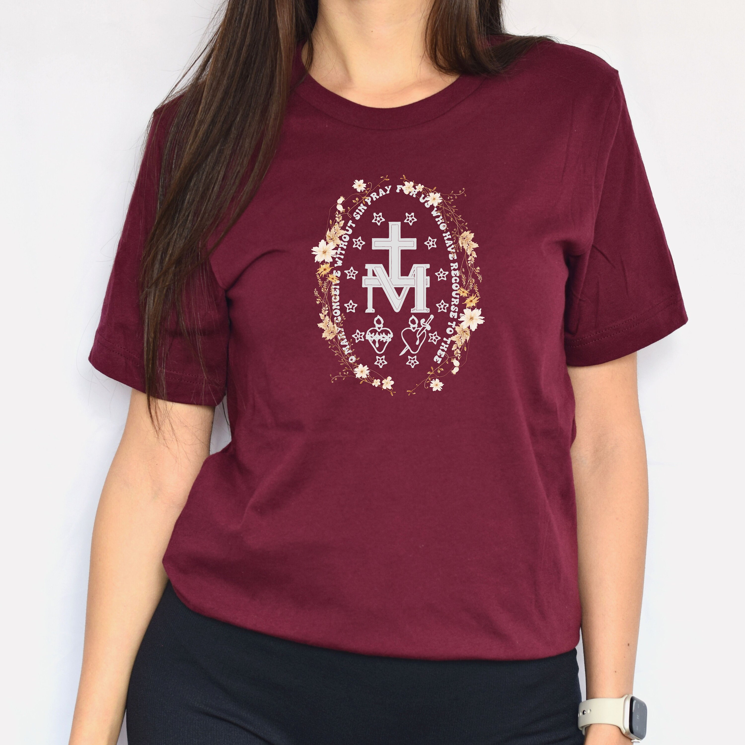 Miraculous Medal Shirt, Catholic Shirt, Catholic Gifts for Women ...
