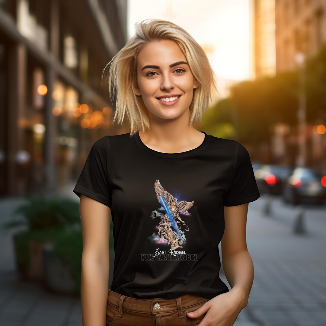 Saint Michael the Archangel Shirt, Catholic Shirt, St Michael Shirt - Etsy