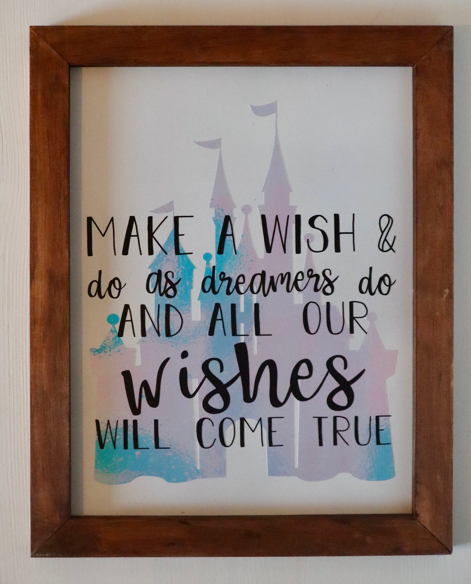 Disney Disney Wishes Quote Handmade Sign - Etsy