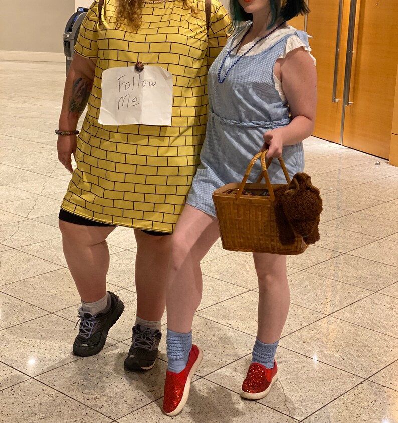 Follow The Yellow Brick Road Cosplay Dress Oz Costume Yellow Brick follow-the-yellow-brick-road-cosplay-dress-oz-costume-yellow-brick
