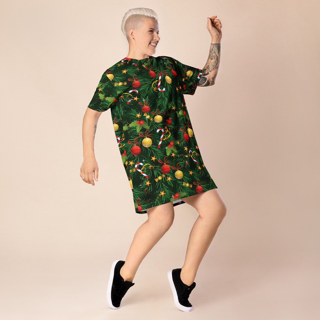 Christmas Tree Holiday Dress, X-mas Dress, Ugly Sweater Dress - Etsy