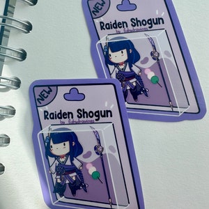 Raiden Shogun Genshin Impact Sticker - Etsy