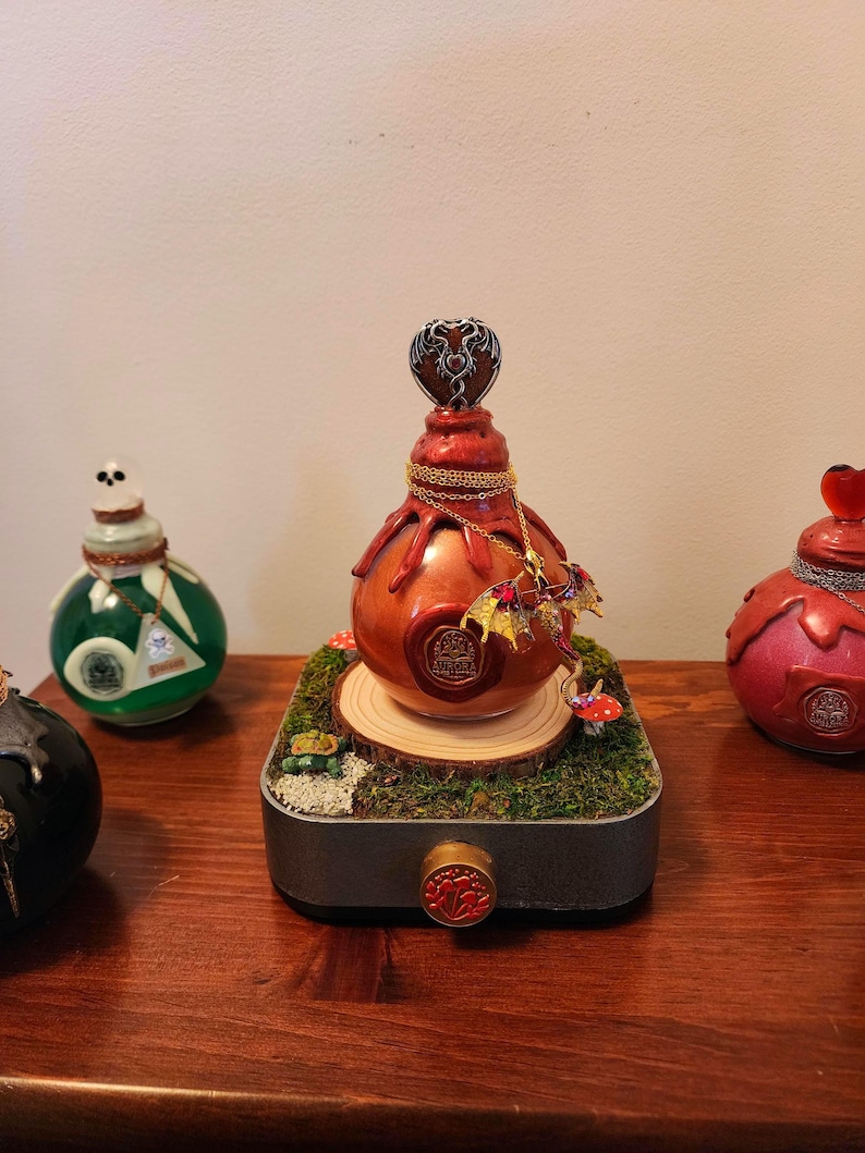 Self Stirring Dragon's Breath Potion Bottle | Fantasy Decor ...