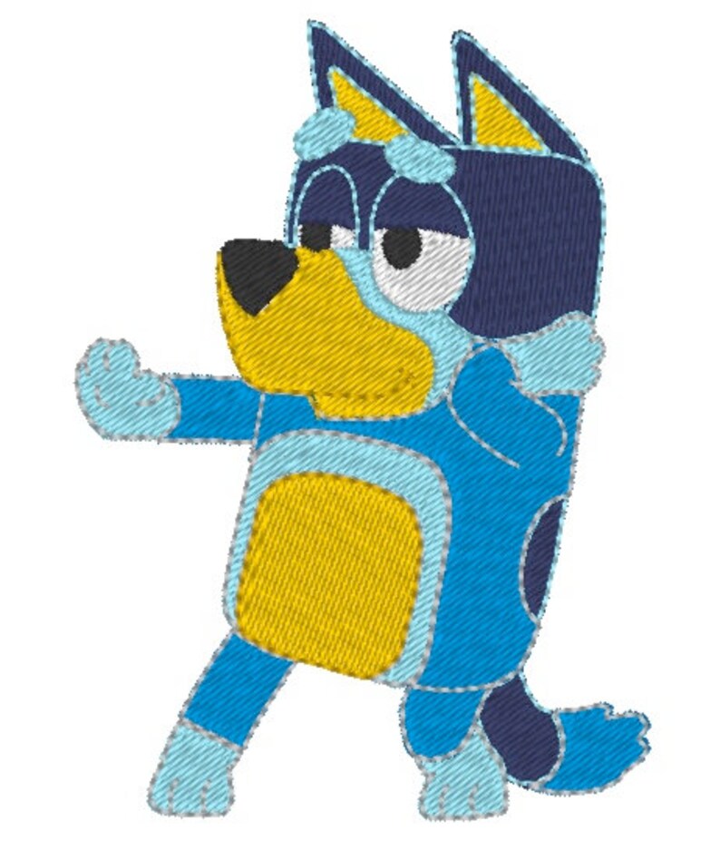 Bluey Dad Embroidery Design Bluey Dad Birthday Embroidery | Etsy