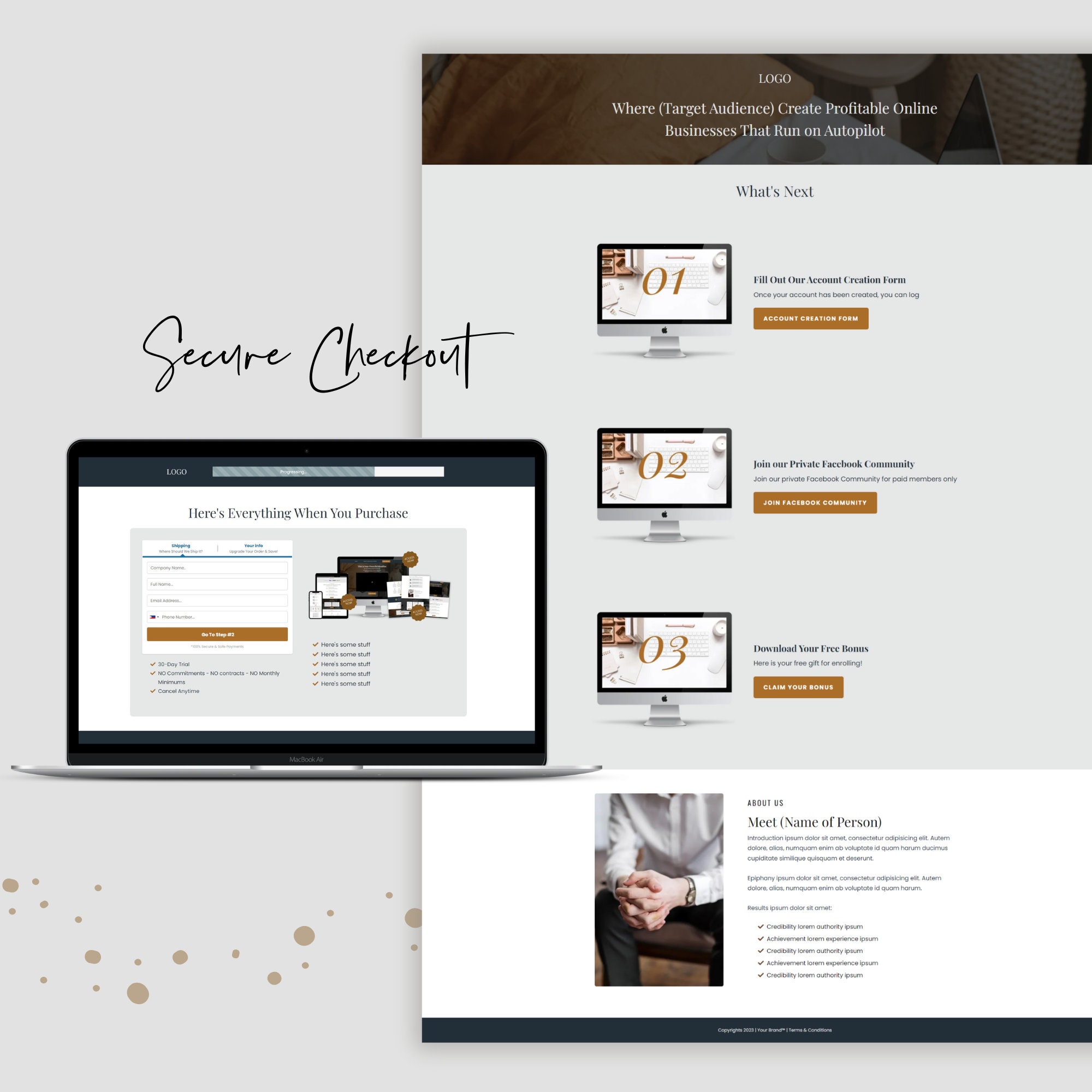 Landing Page Template Gohighlevel Sales Page Template for Coaches ...
