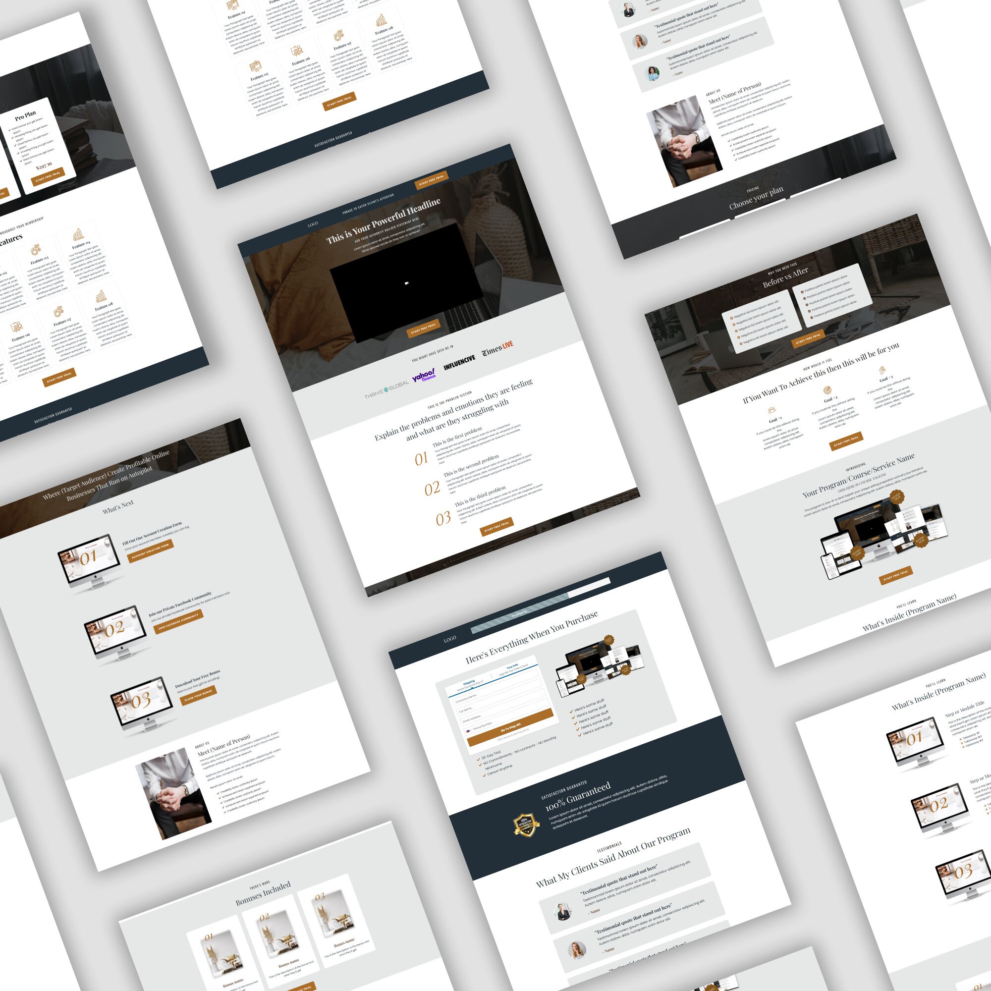 Landing Page Template Gohighlevel Sales Page Template for Coaches ...