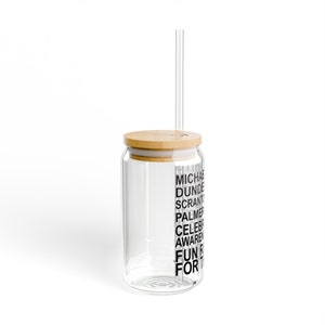 Dunder Mifflin Race for the Cure 16oz Glass Can, Glass Cup With Straw, Libby Cup, Libbey Cup ...