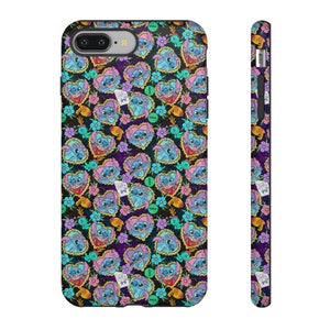 Blue Alien Hearts Phone Tough Case, iPhone 13, iPhone 12, iPhone 12 Pro ...