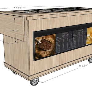 Charcuterie Cart Plan #0107 With Folding Leafs (CNC Files Now Included ...
