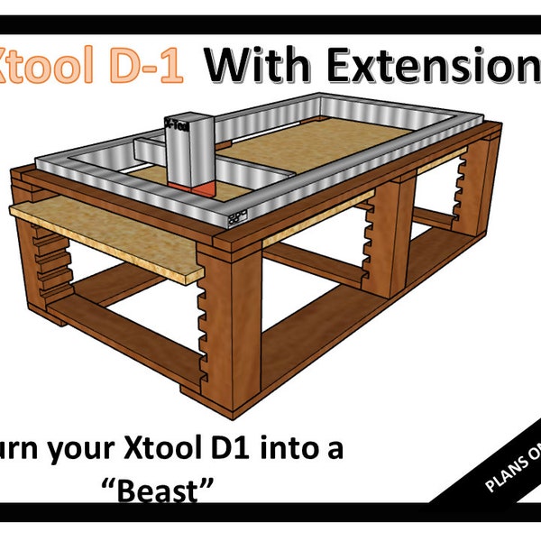 Xtool D1 Enclosure Plans - Etsy