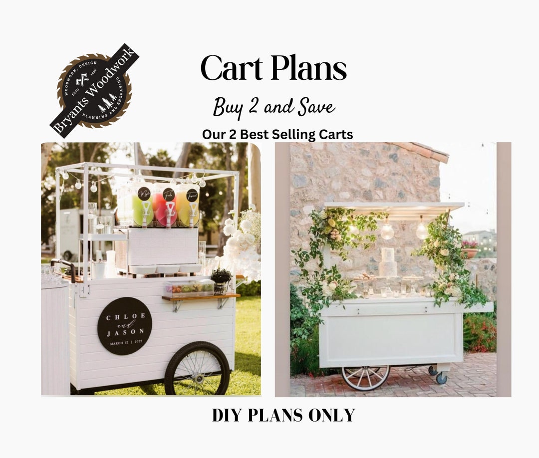 Two Catering Carts at Discounted Price Drink Cart Cake Cart Wedding ...