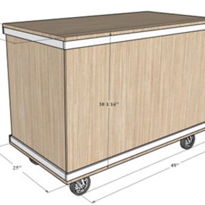 DIY Collapsible Service Cart Plans |CNC Files | Candy Cart | Coffee ...