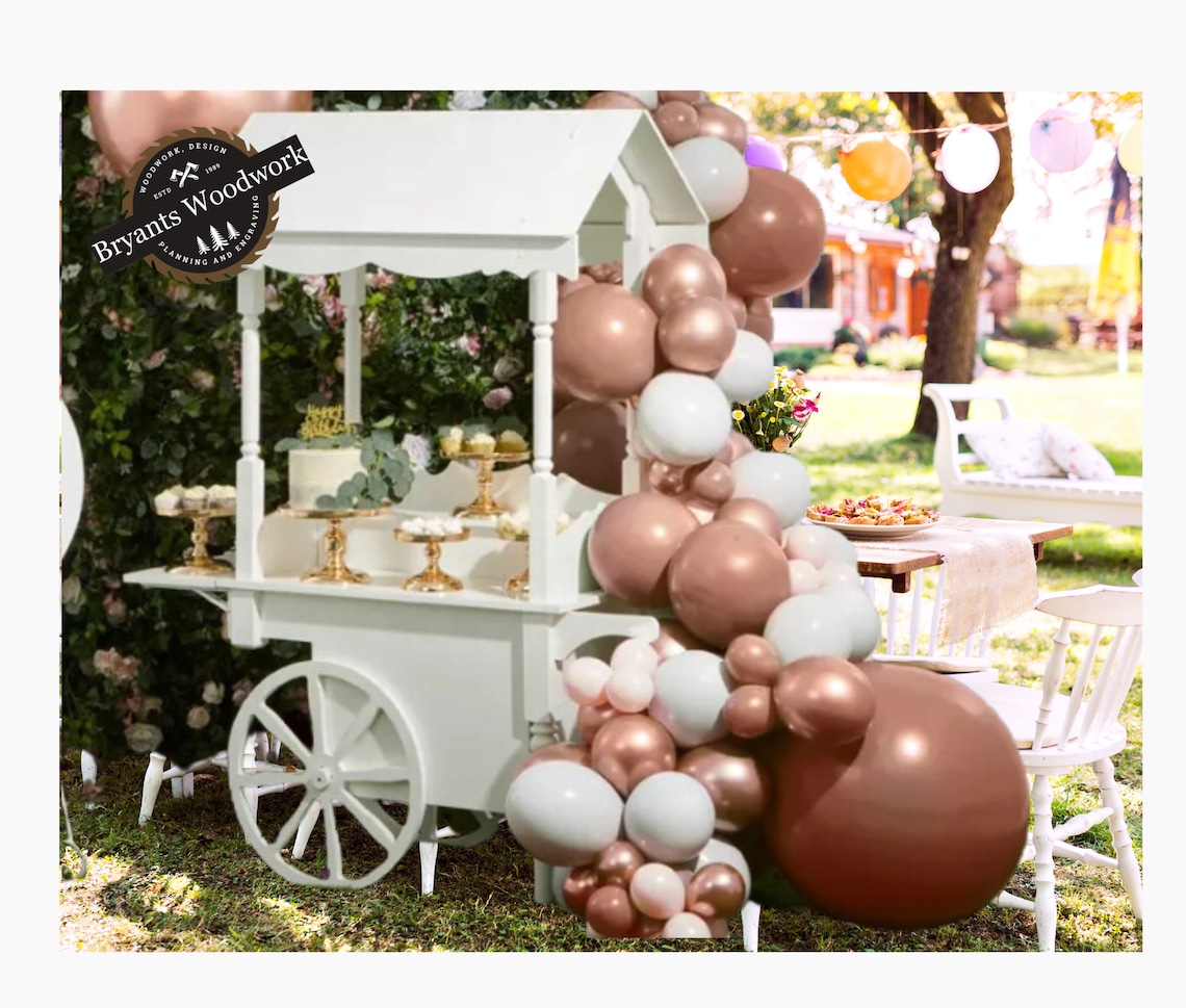 DIY Cart Plans | Candy Cart | Party Cart | Wedding Cart | Catering Cart ...