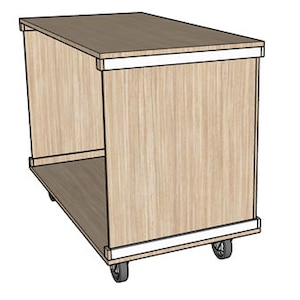 DIY Collapsible Service Cart Plans |CNC Files | Candy Cart | Coffee ...