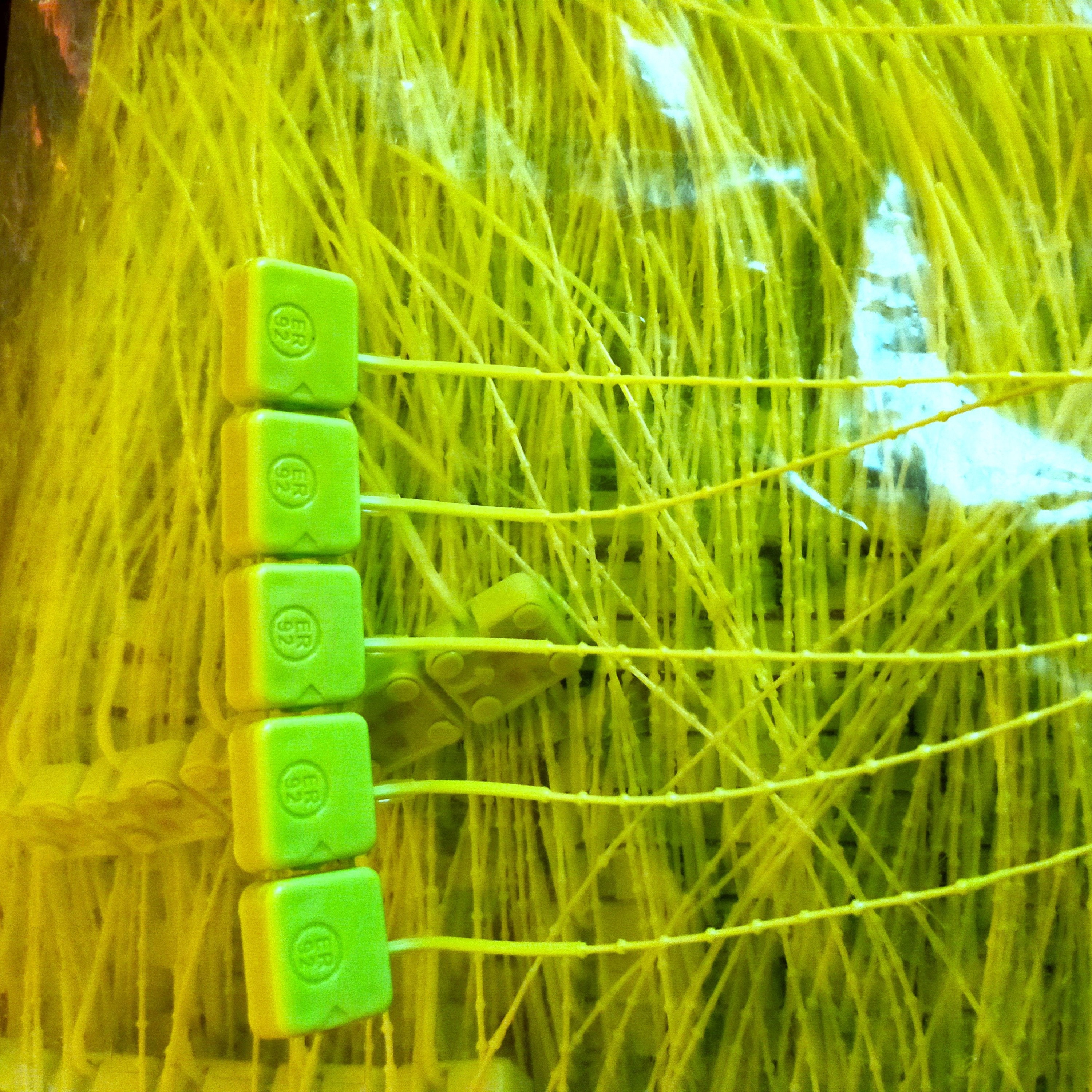 EDF Sealed Lead Linky ER 92 Green Plastic Square old Version Safety ...