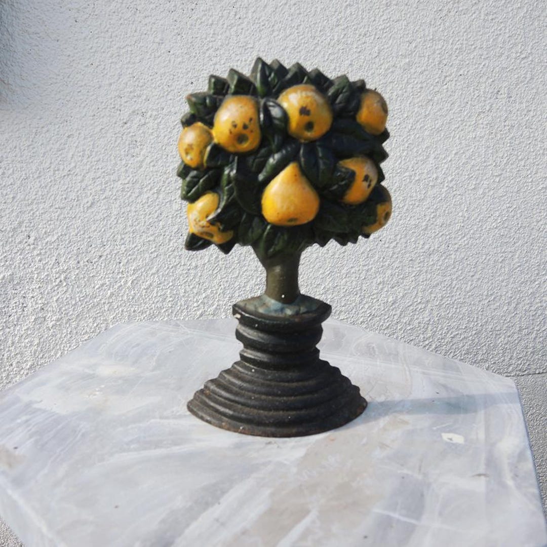 Vintage French Cast-iron Pear Tree Doorstop - Etsy