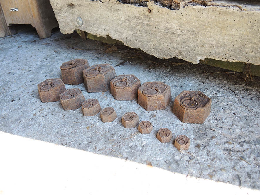 13 Antique French Cast Iron Weights for Scales - Etsy