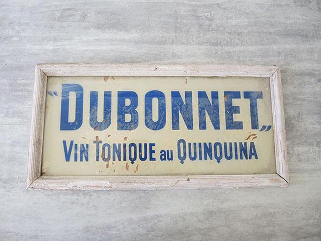 Antique French DUBONNET Advertising Sign - Etsy
