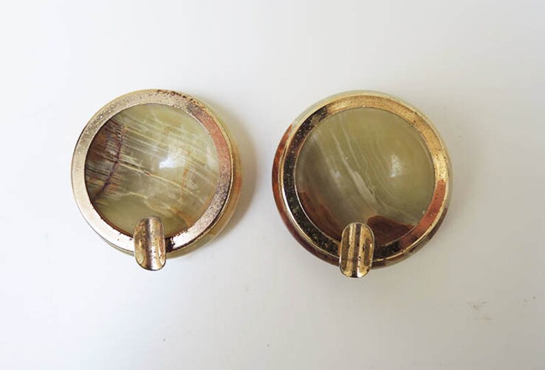 2 Antique French Marble Pocket Ashtrays - Etsy