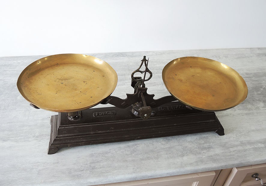 Antique French 15 K Kitchen Scales - Etsy