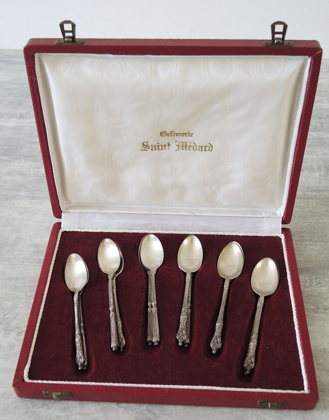 12 Antique French Saint Médard Silver Plated Sugar Spoons - Etsy