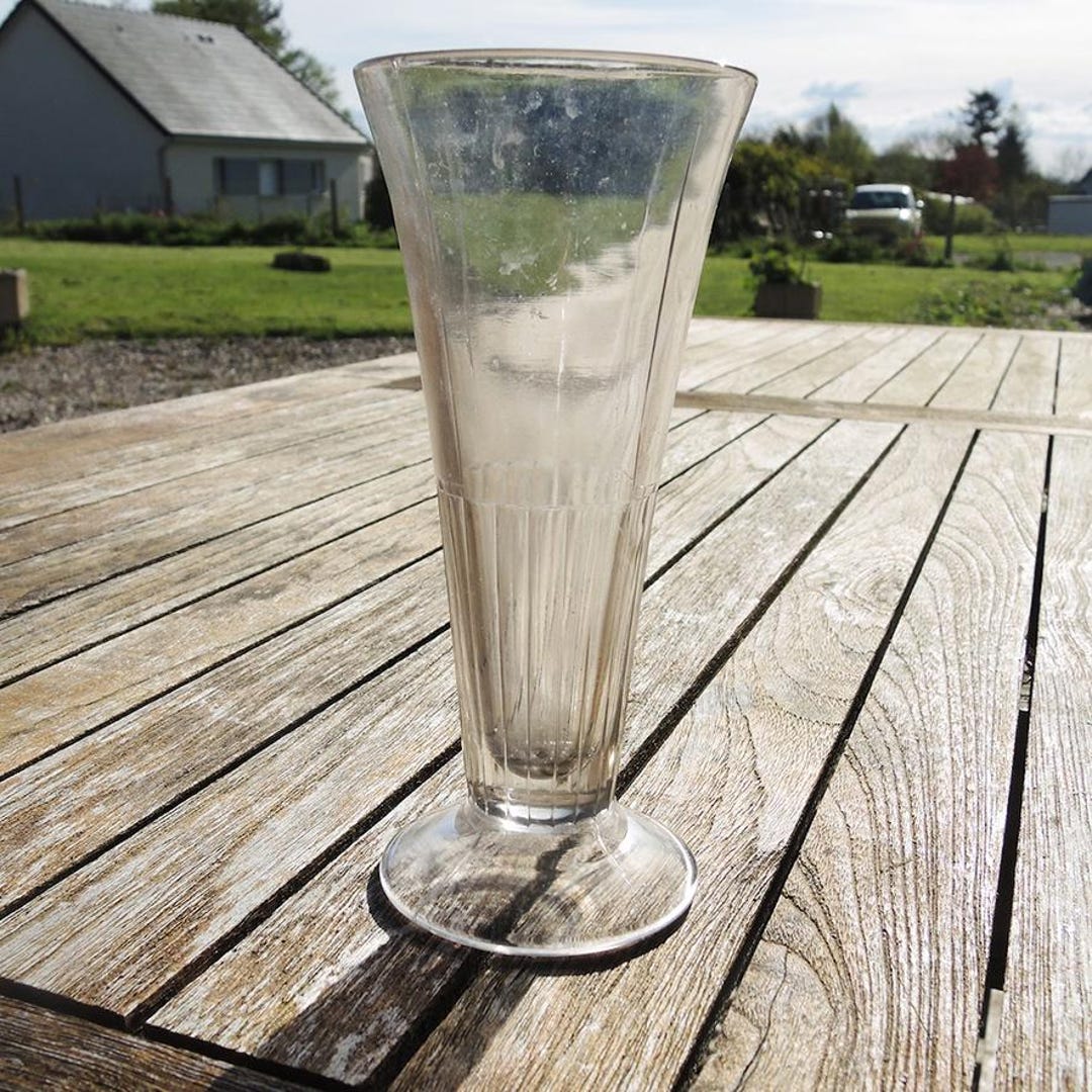 Antique French Moulded Glass Bud Vase - Etsy